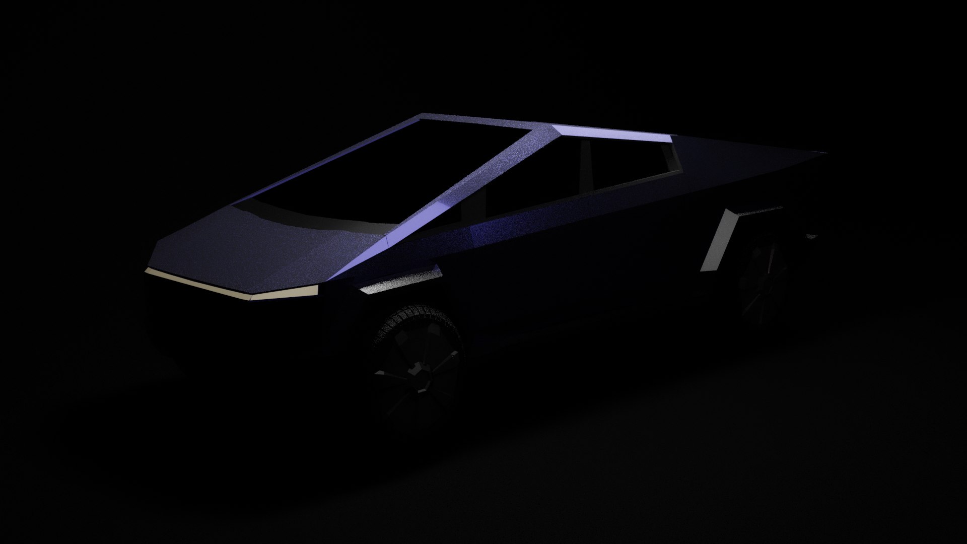 3D Cyber Tesla Truck - TurboSquid 1666667