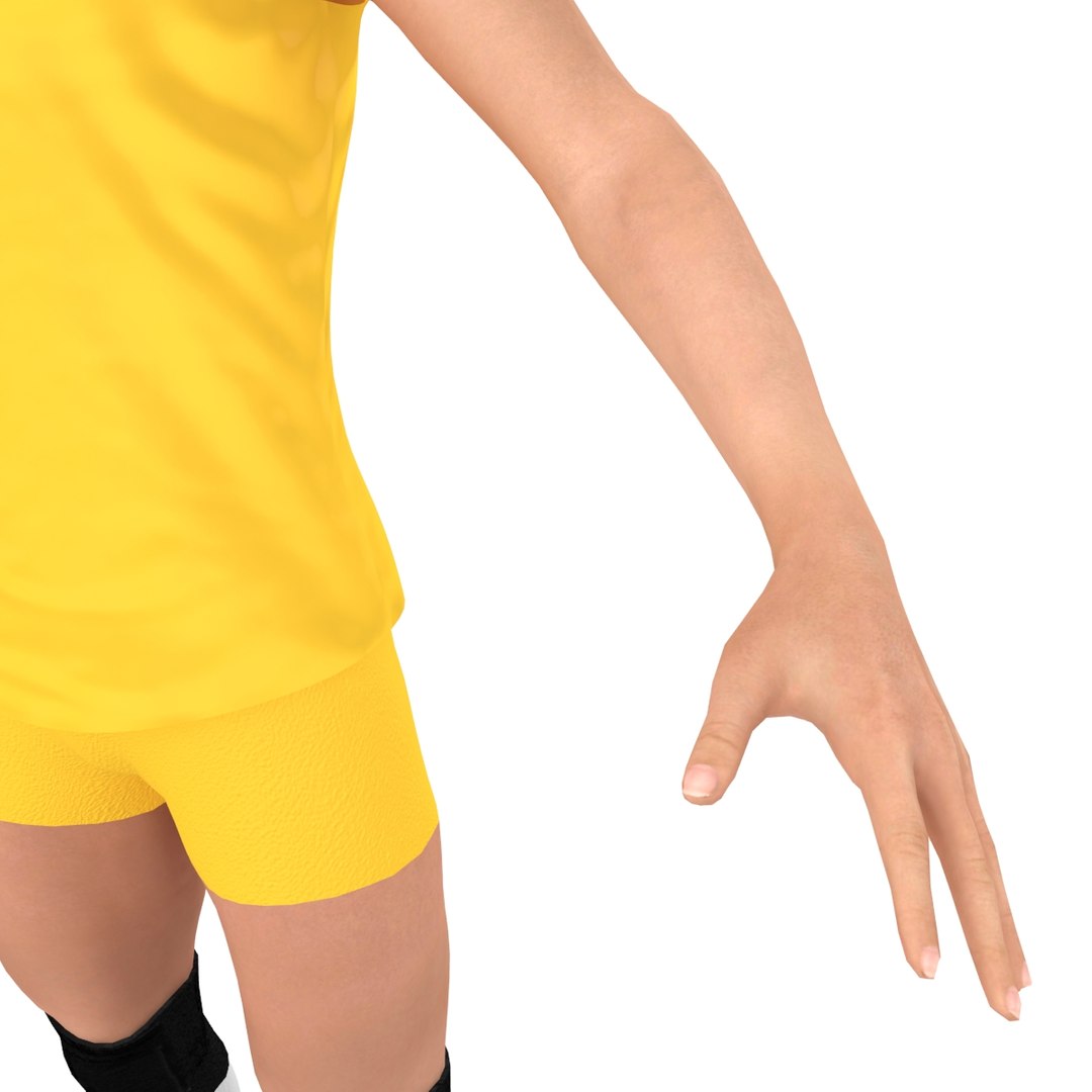 Female volleyball player ball 3D - TurboSquid 1307818