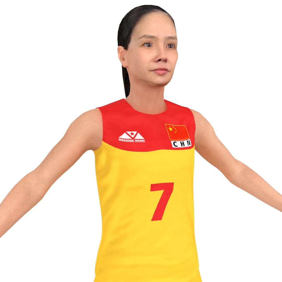 Female Volleyball Player Ball 3D - TurboSquid 1307818