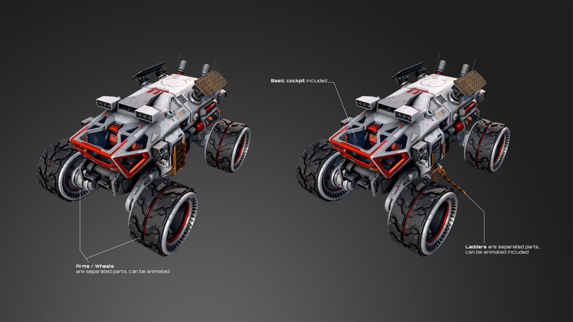Exoplanet Rover Model - TurboSquid 1718089