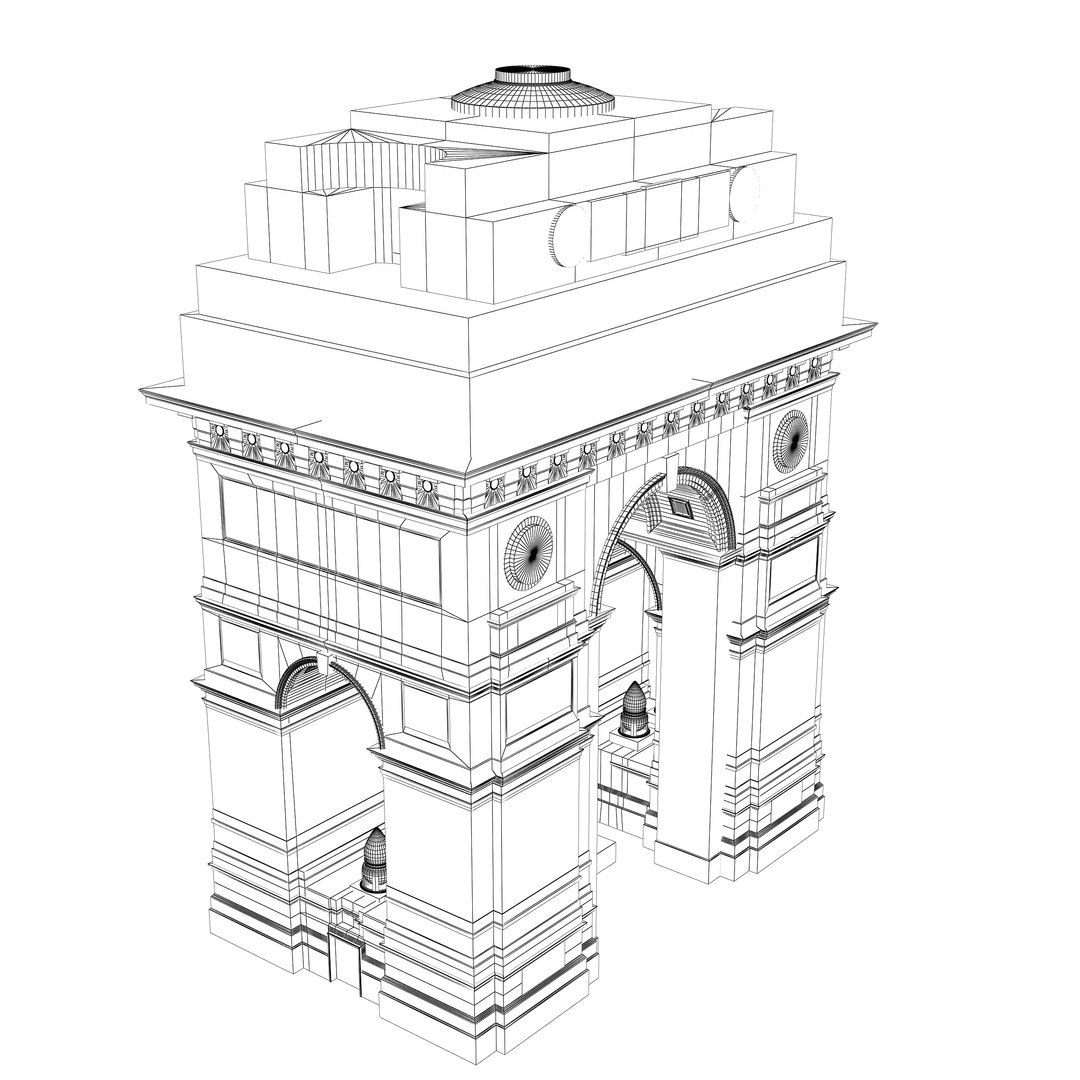 India Gate 3D Model - TurboSquid 1829334