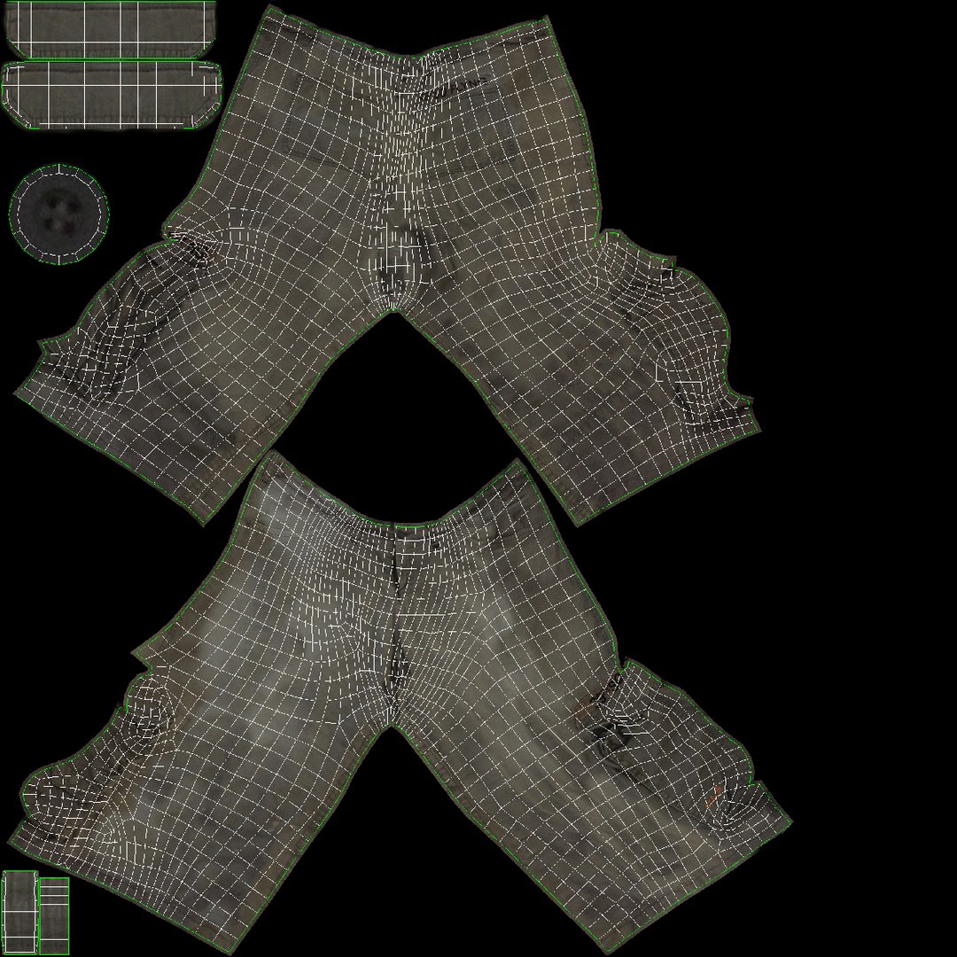 short pants 3d max