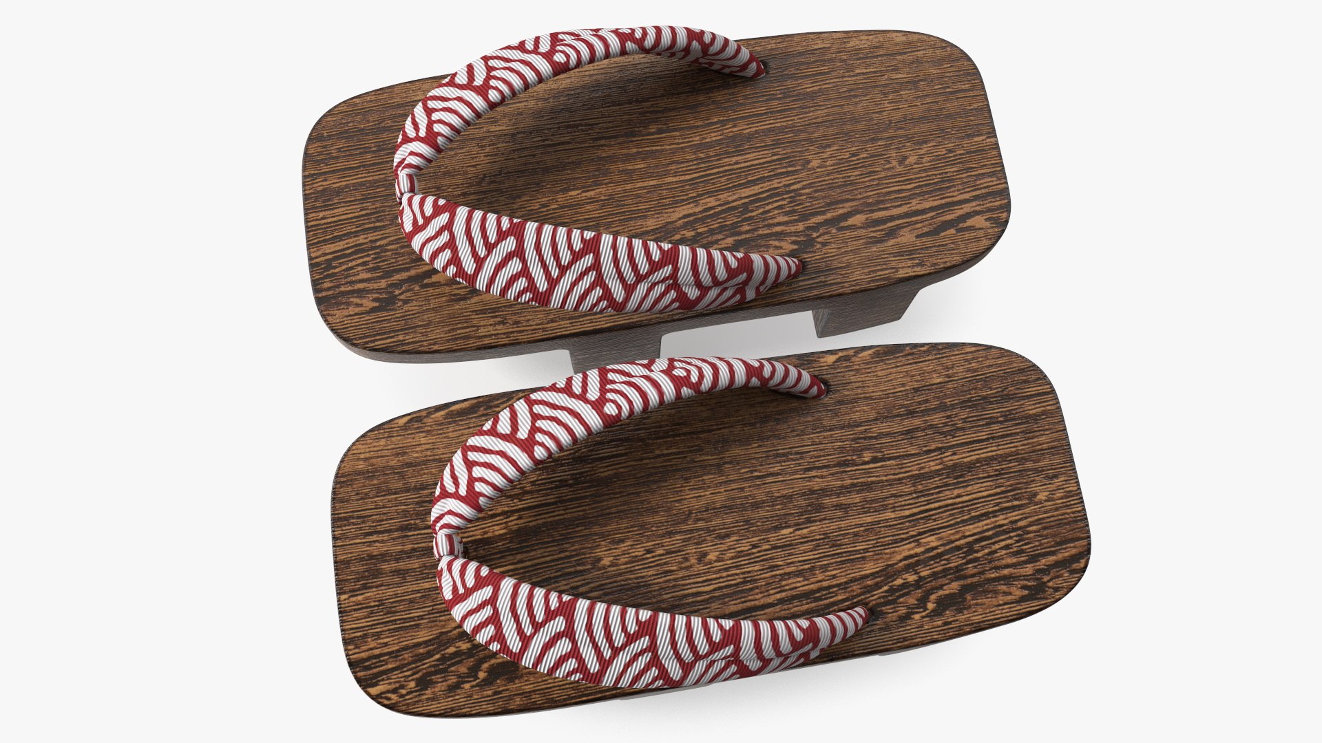 Dark Geta Traditional Japanese Clogs 3D Model - TurboSquid 2045408