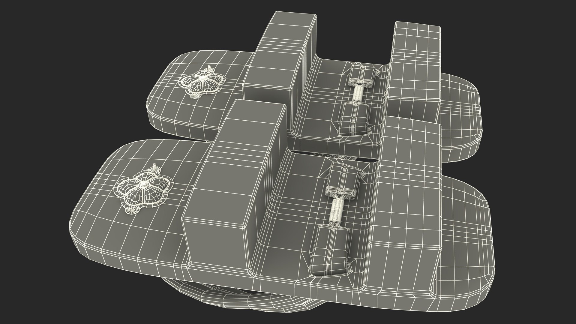 Dark Geta Traditional Japanese Clogs 3D model - TurboSquid 2045408