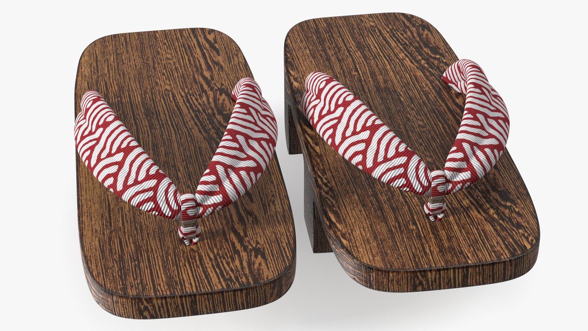 Dark Geta Traditional Japanese Clogs 3D Model - TurboSquid 2045408