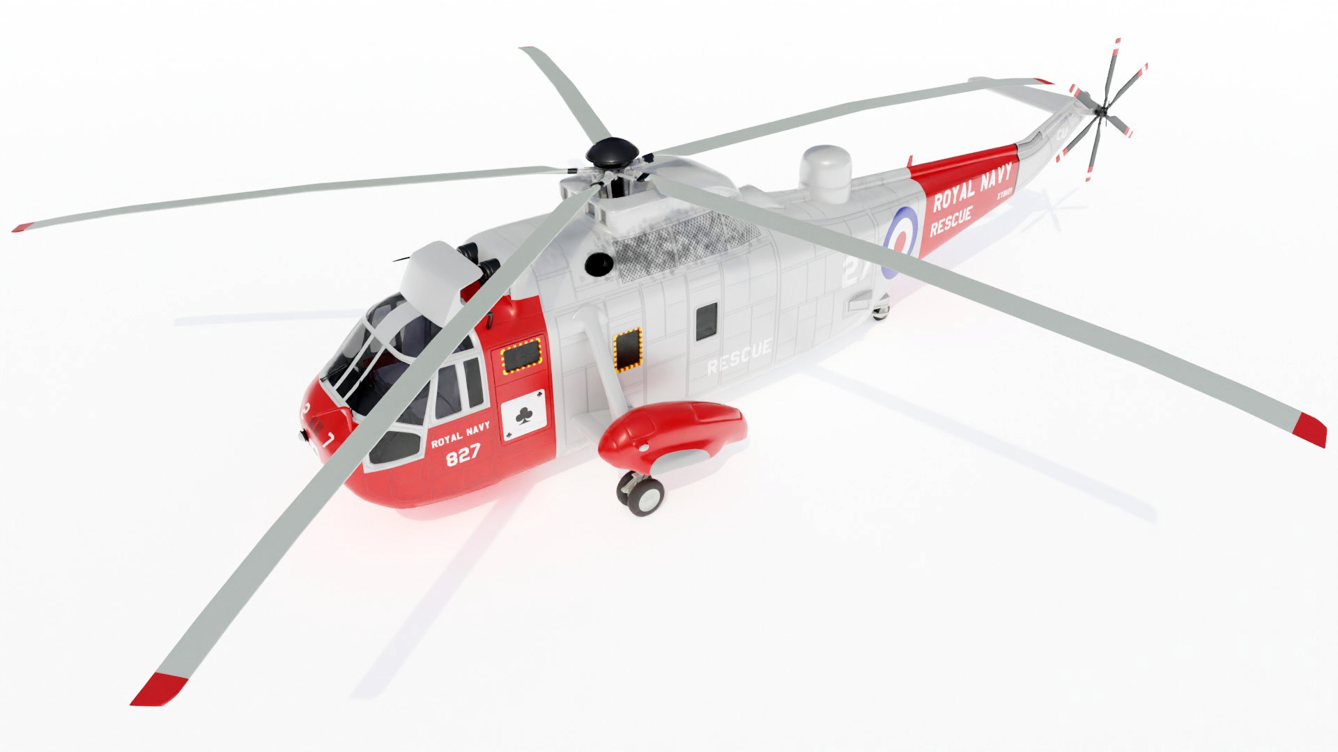 Sikorsky Sea King Marine 3d Model