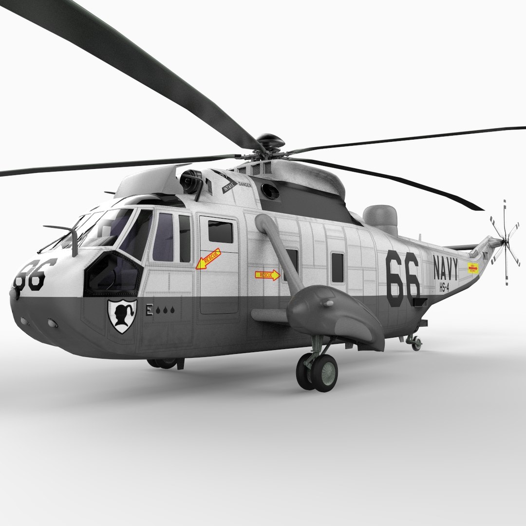 Sikorsky Sea King Marine 3d Model