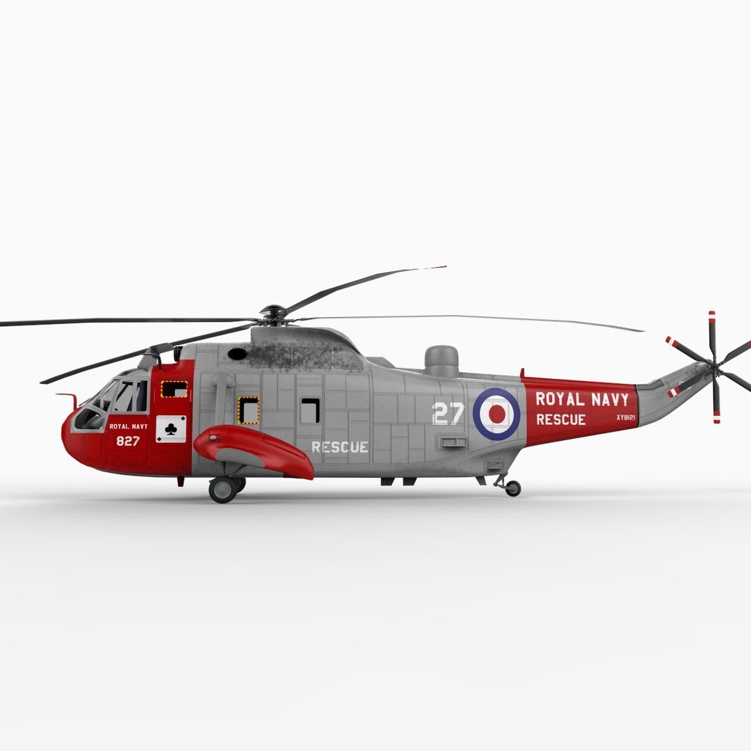 Sikorsky Sea King Marine 3d Model