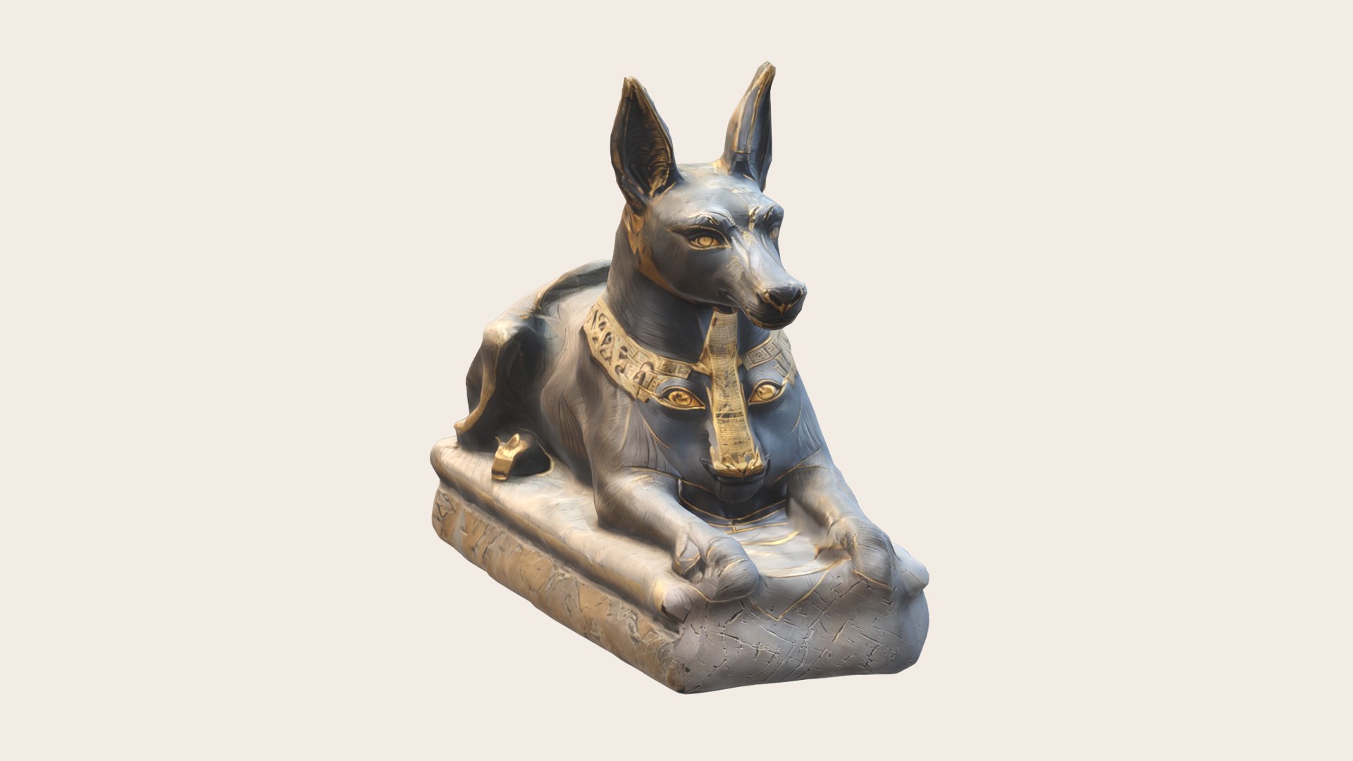 3D Egyptian Anubis Statue Model - TurboSquid 2228591
