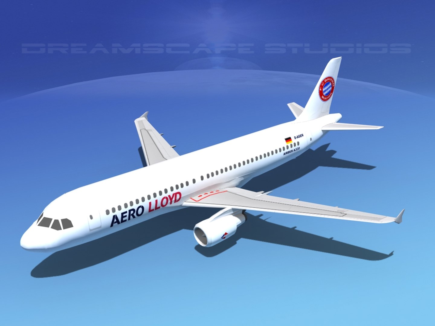 A320 Airbus 3d Model