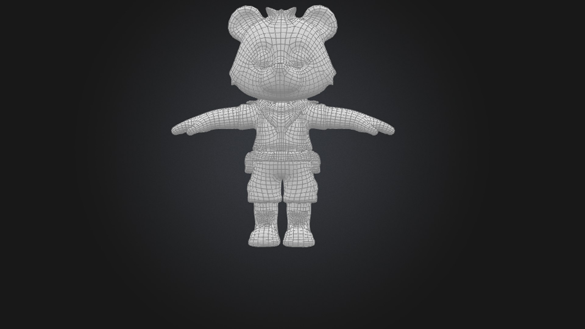 3D Adventure Bear 3D Character Model - TurboSquid 2339611