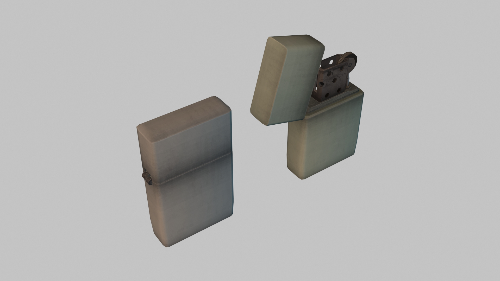 Zippo Lighter 3d Model
