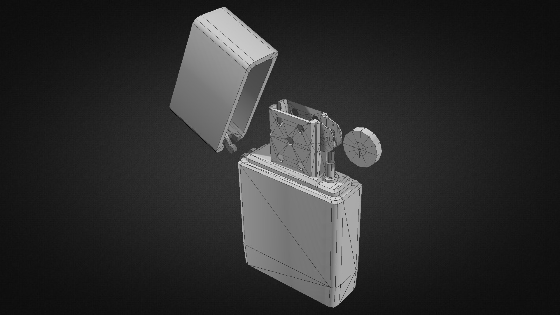 Zippo Lighter 3d Model