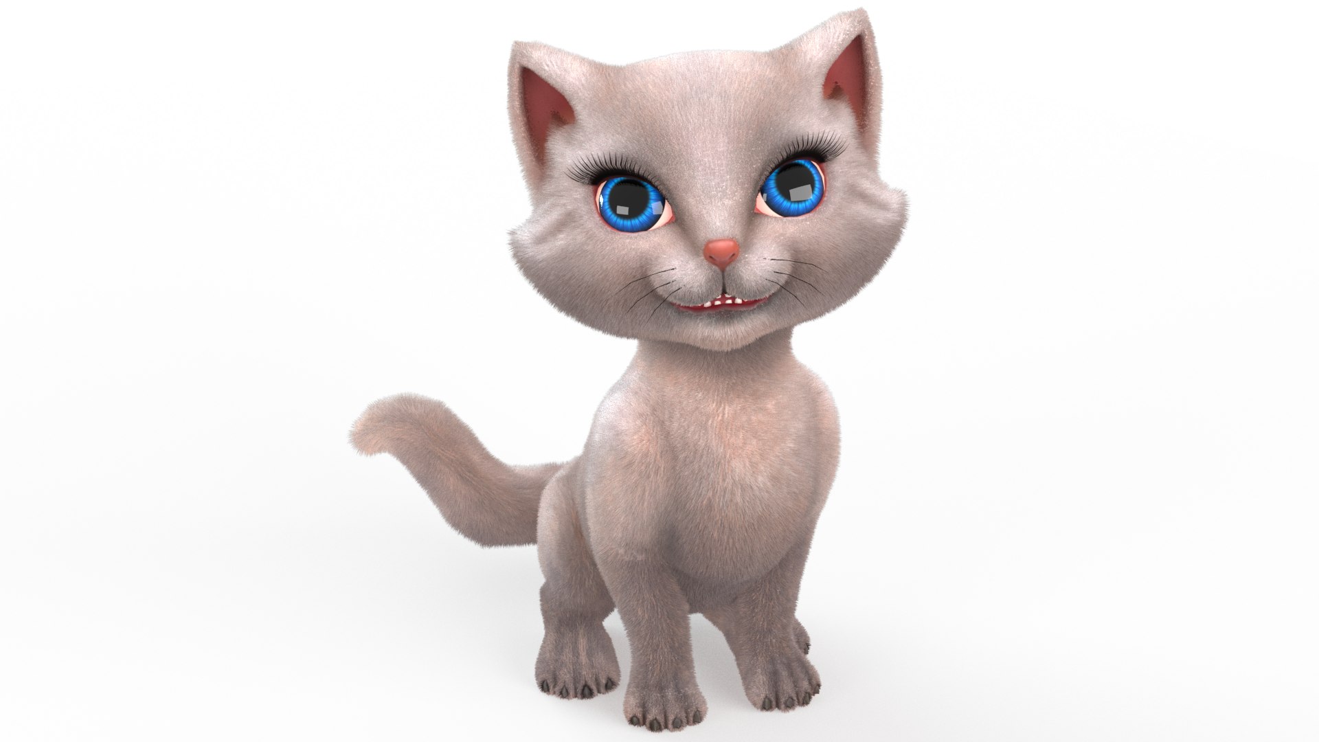 Cartoon Cat 3D Model - TurboSquid 1852826