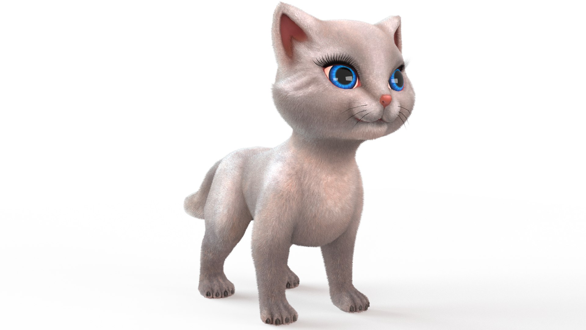 Cartoon Cat 3D Model - TurboSquid 1852826