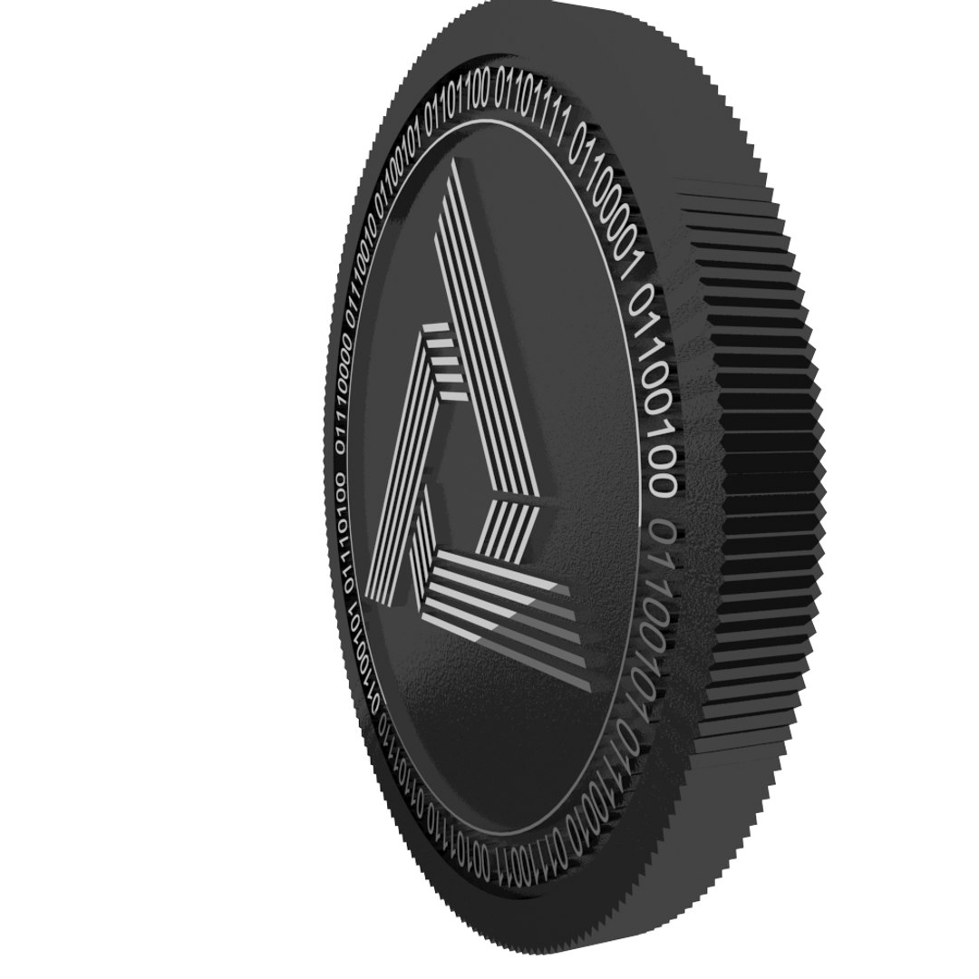 3D general black coin model - TurboSquid 1497226