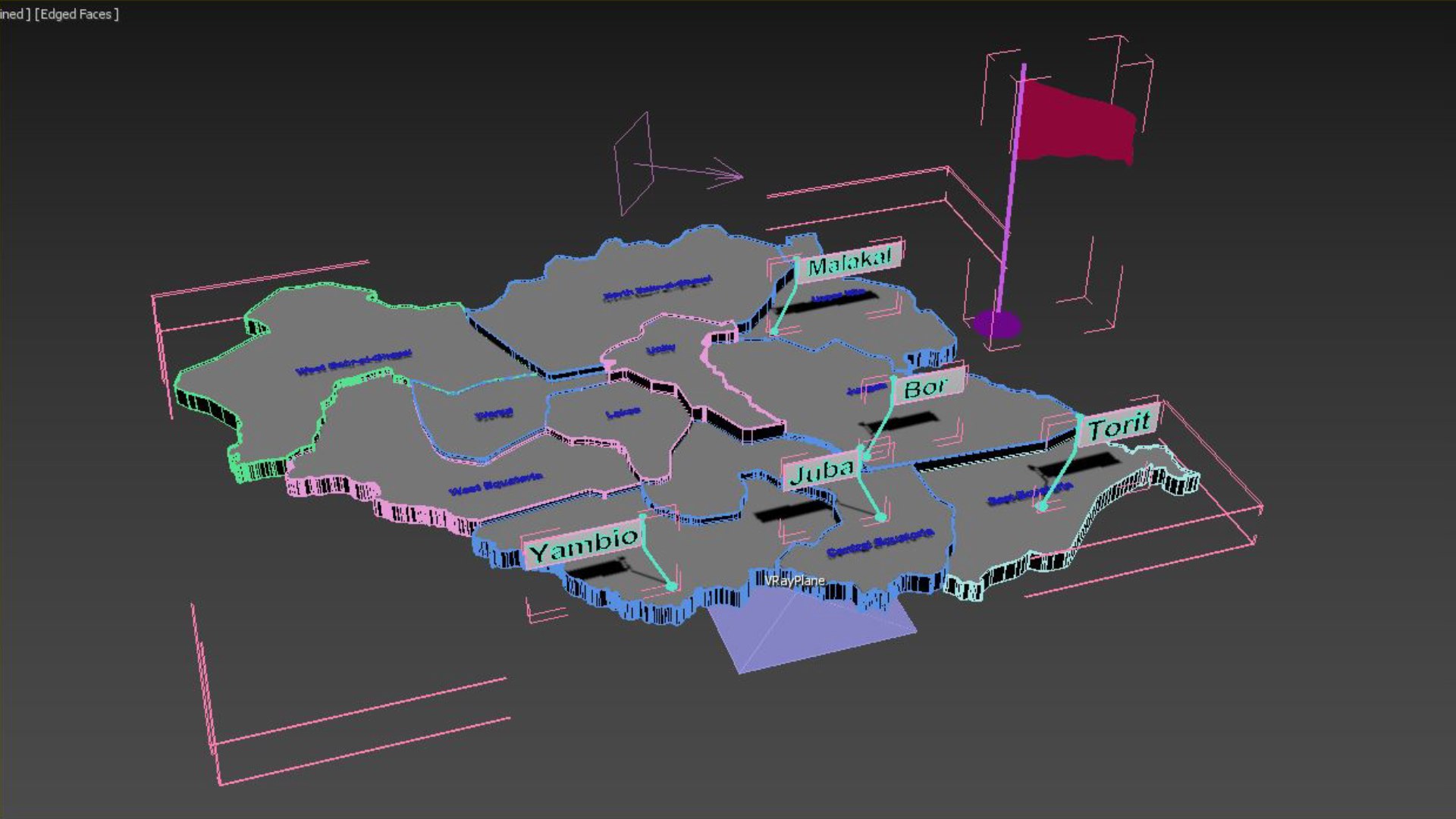 3D Model Provinces State Cities - TurboSquid 1692241