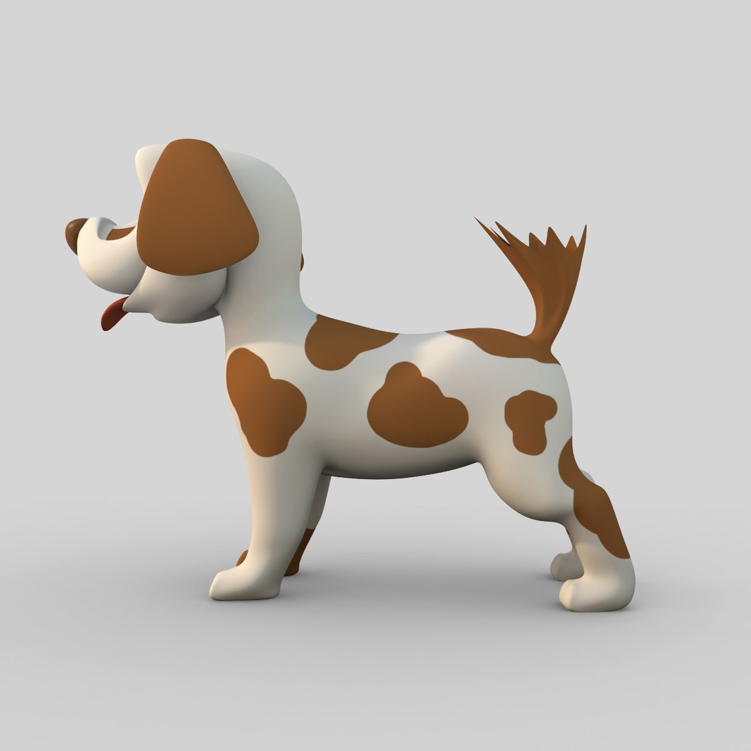 Max Cartoon Comic Dog Rigged