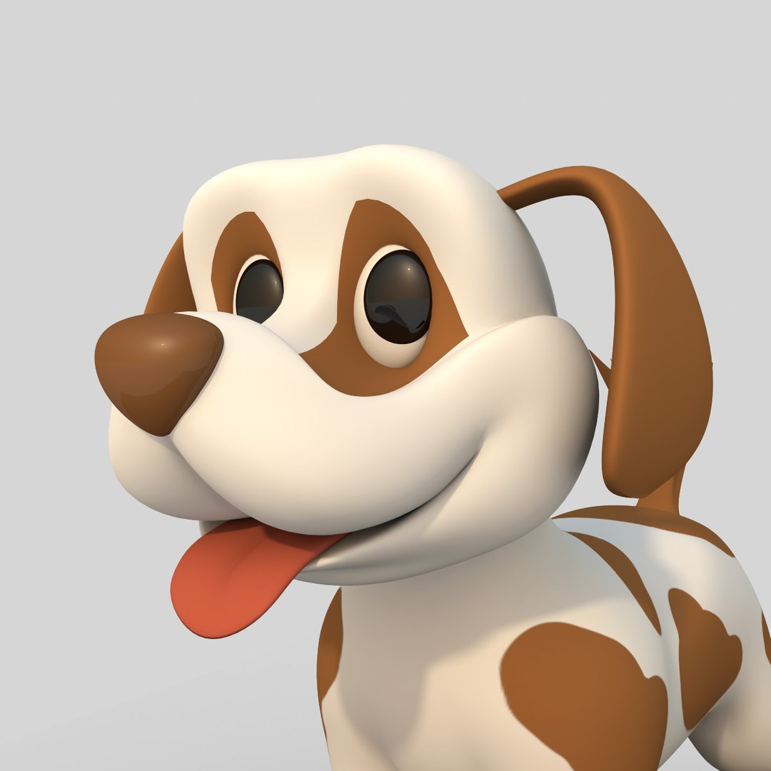 Max Cartoon Comic Dog Rigged