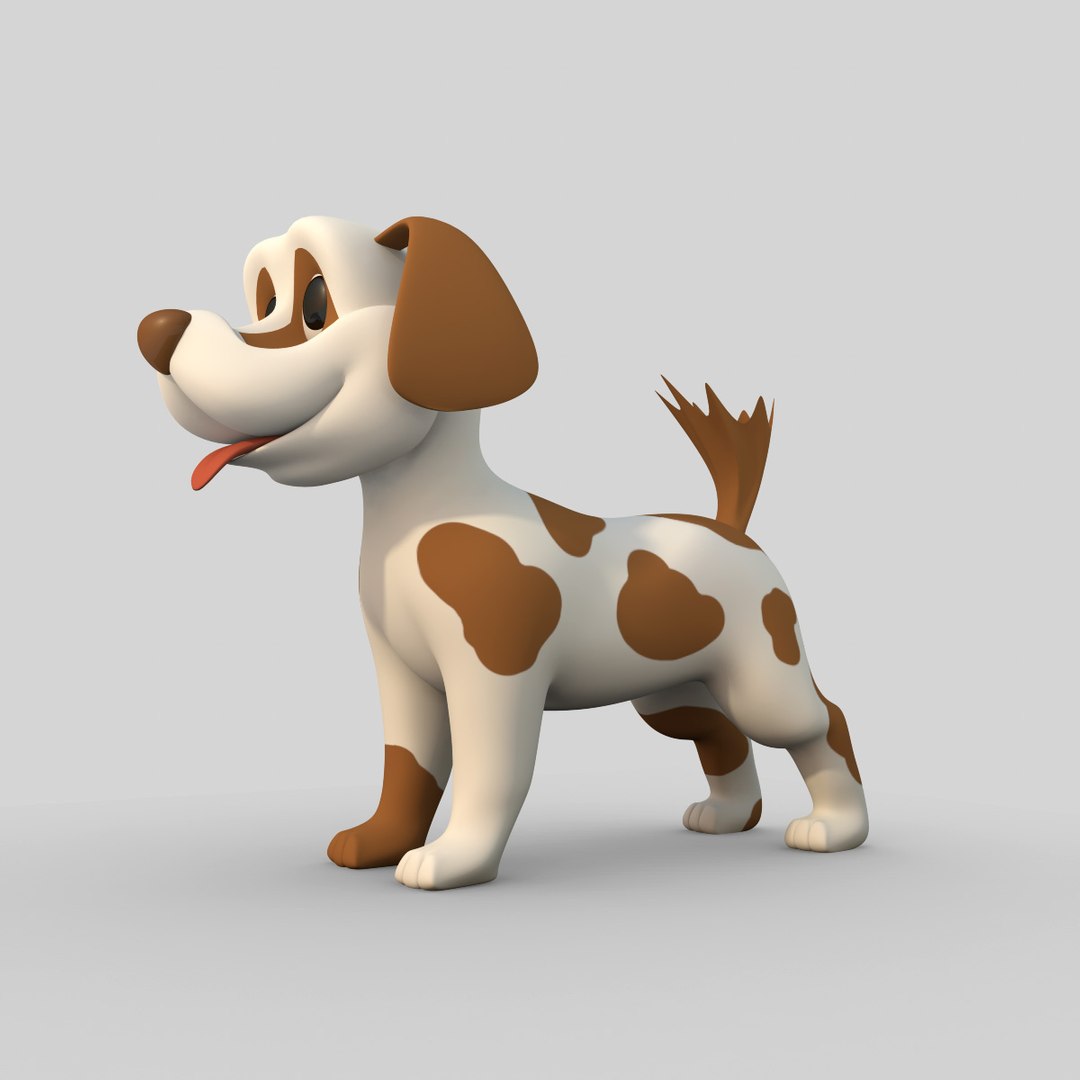 Max Cartoon Comic Dog Rigged