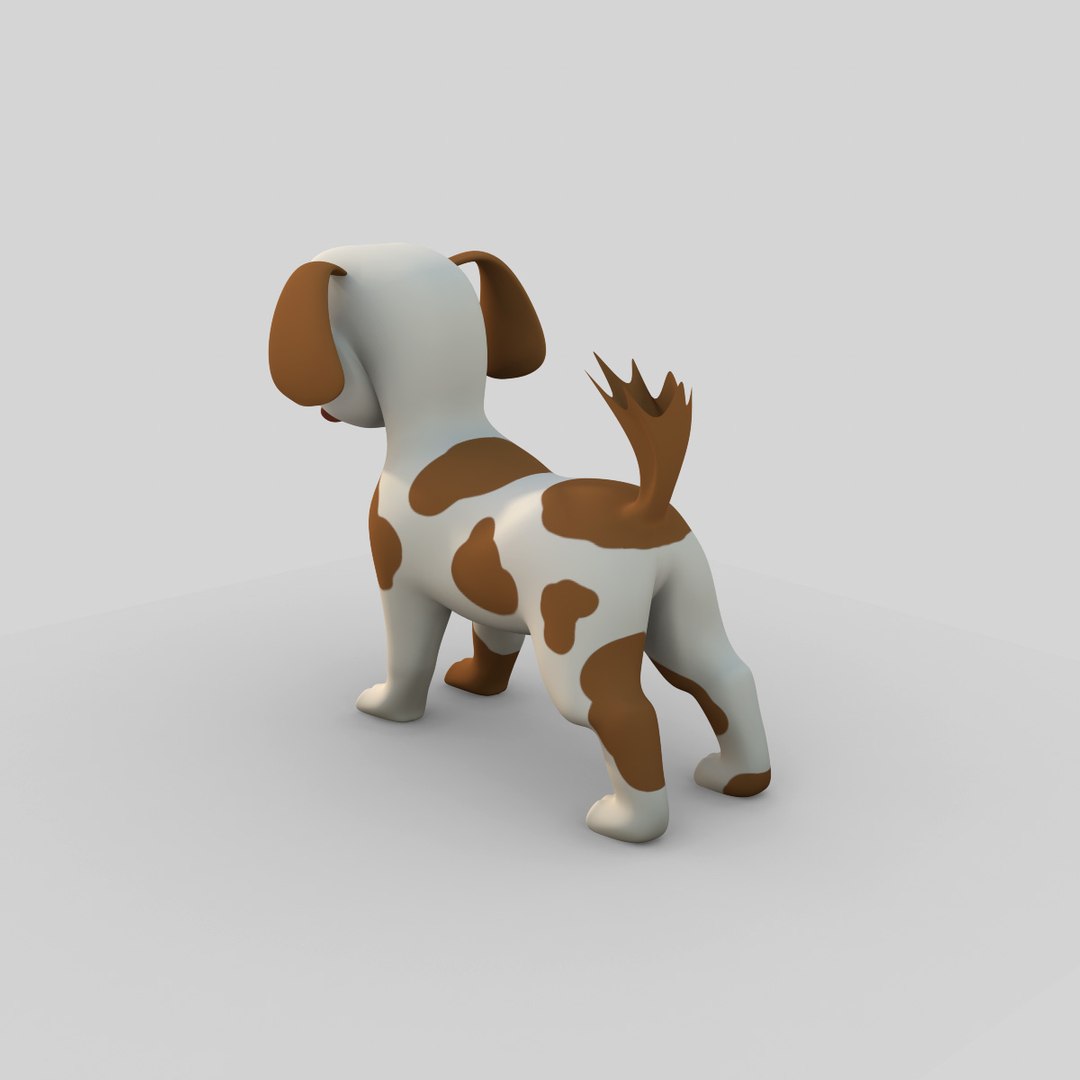 Max Cartoon Comic Dog Rigged