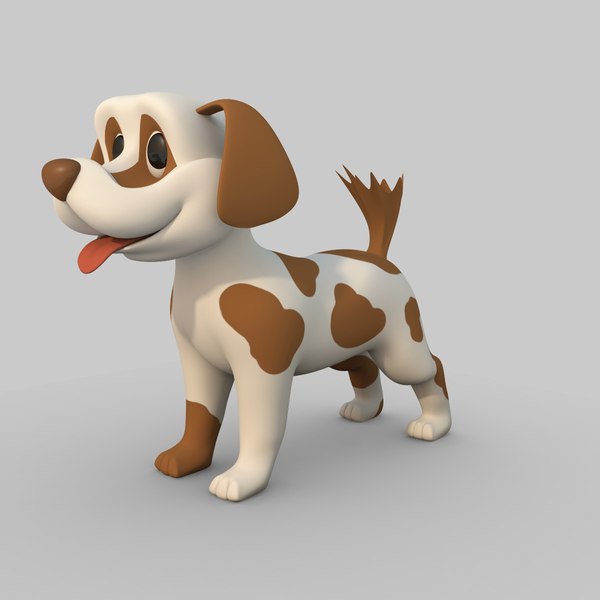 max cartoon comic dog rigged