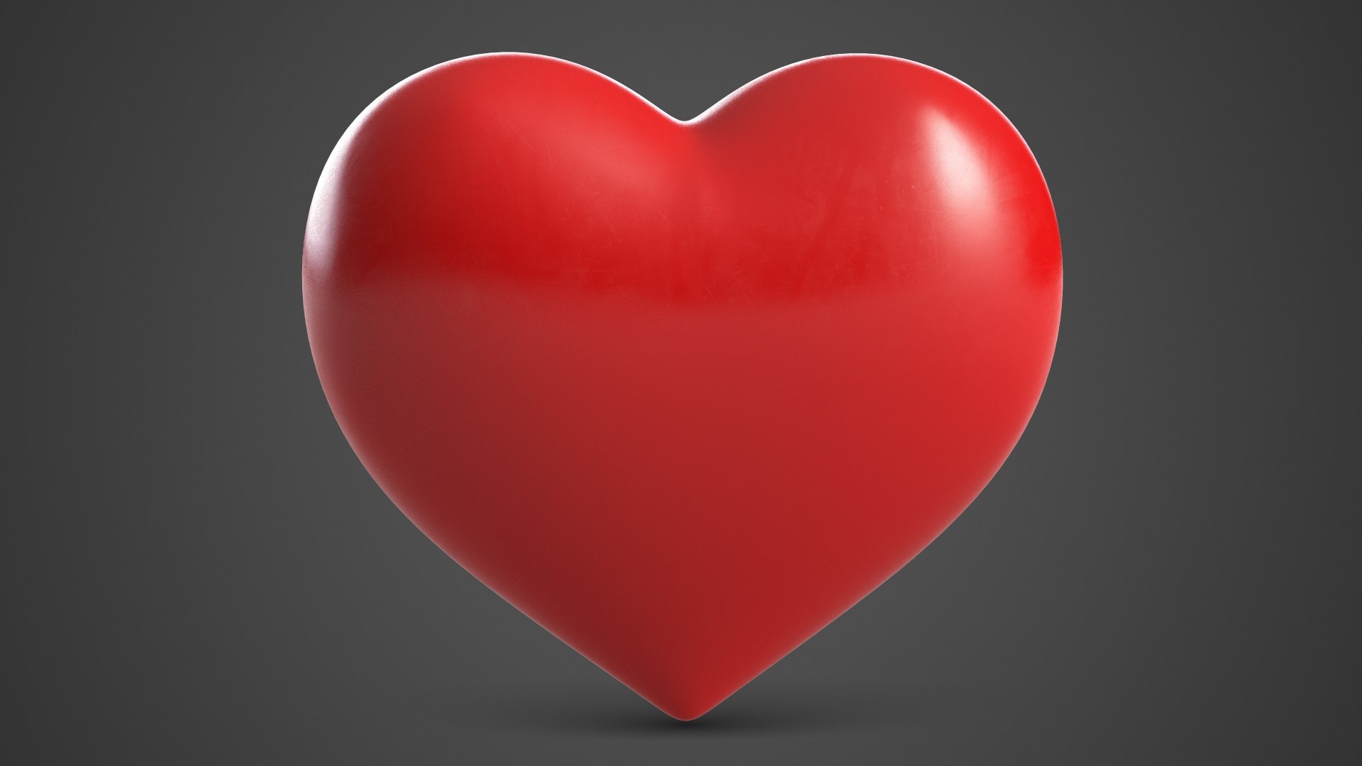3d model heart symbol s