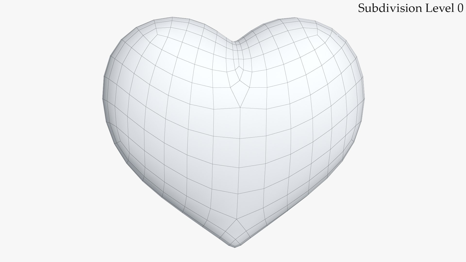 3d Model Heart Symbol S