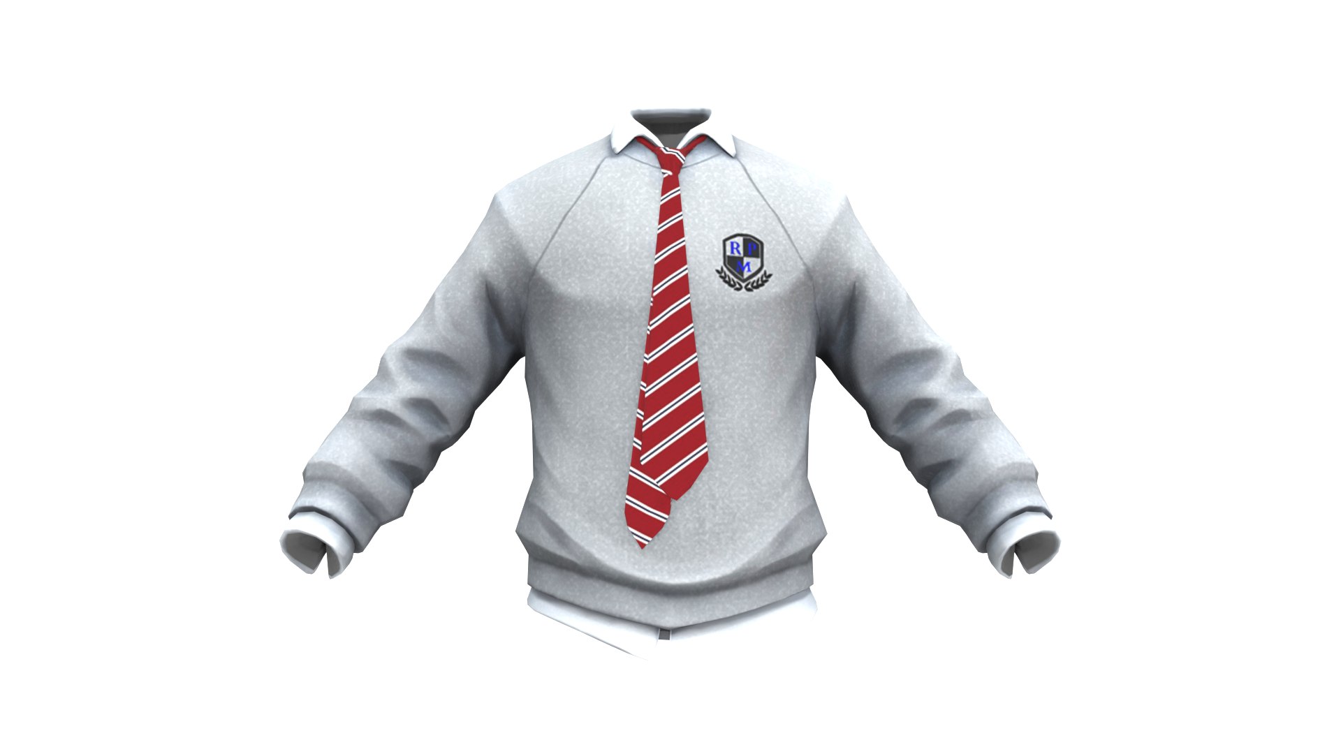 Lowpoly School Uniform Male 3D Model Model - TurboSquid 1970674