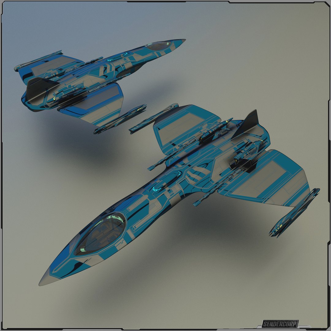 Ship Gunship 3d Model