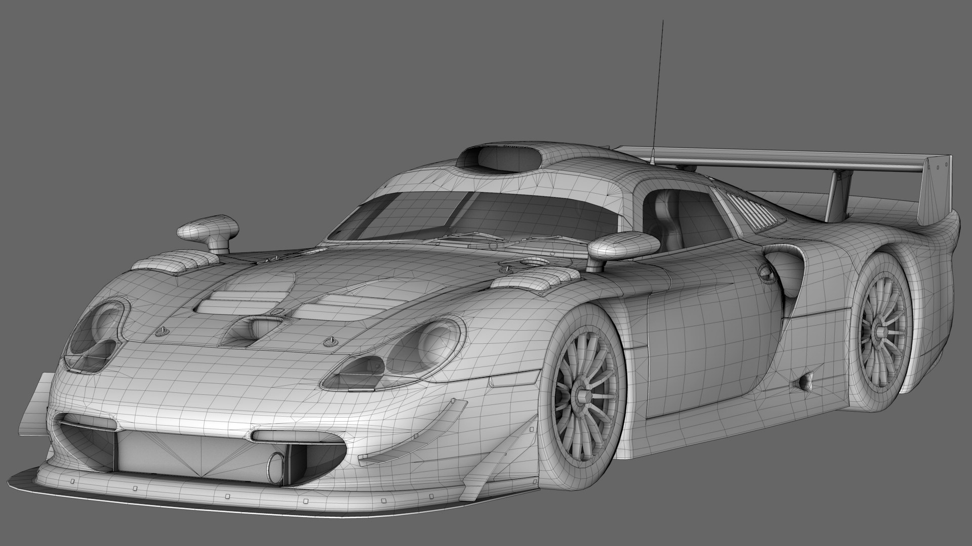 3D Porsche 911 Gt1 1997 Model - TurboSquid 1313833