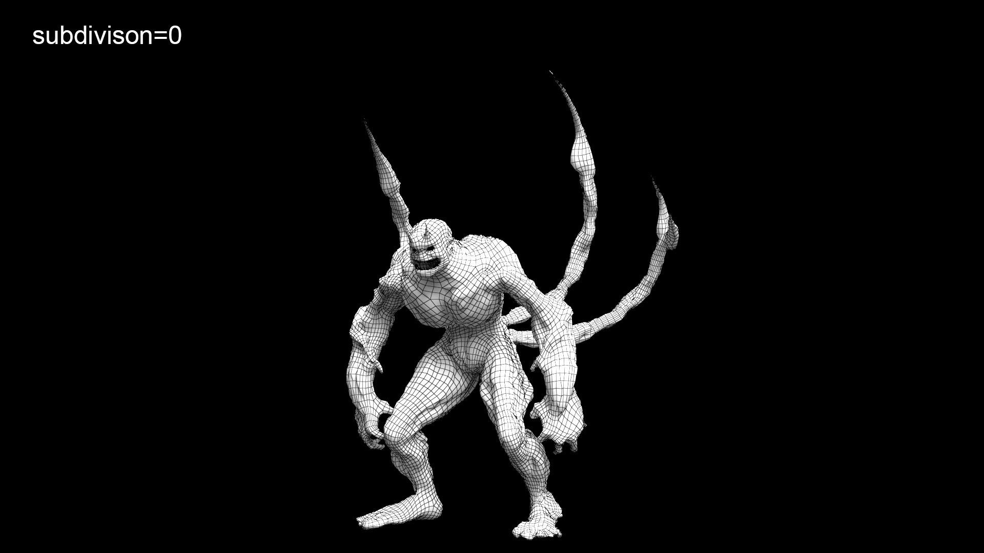 3D Red Monster Creature Model - TurboSquid 1785186