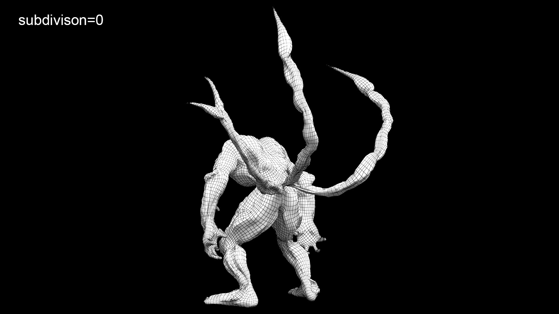3D Red Monster Creature Model - TurboSquid 1785186
