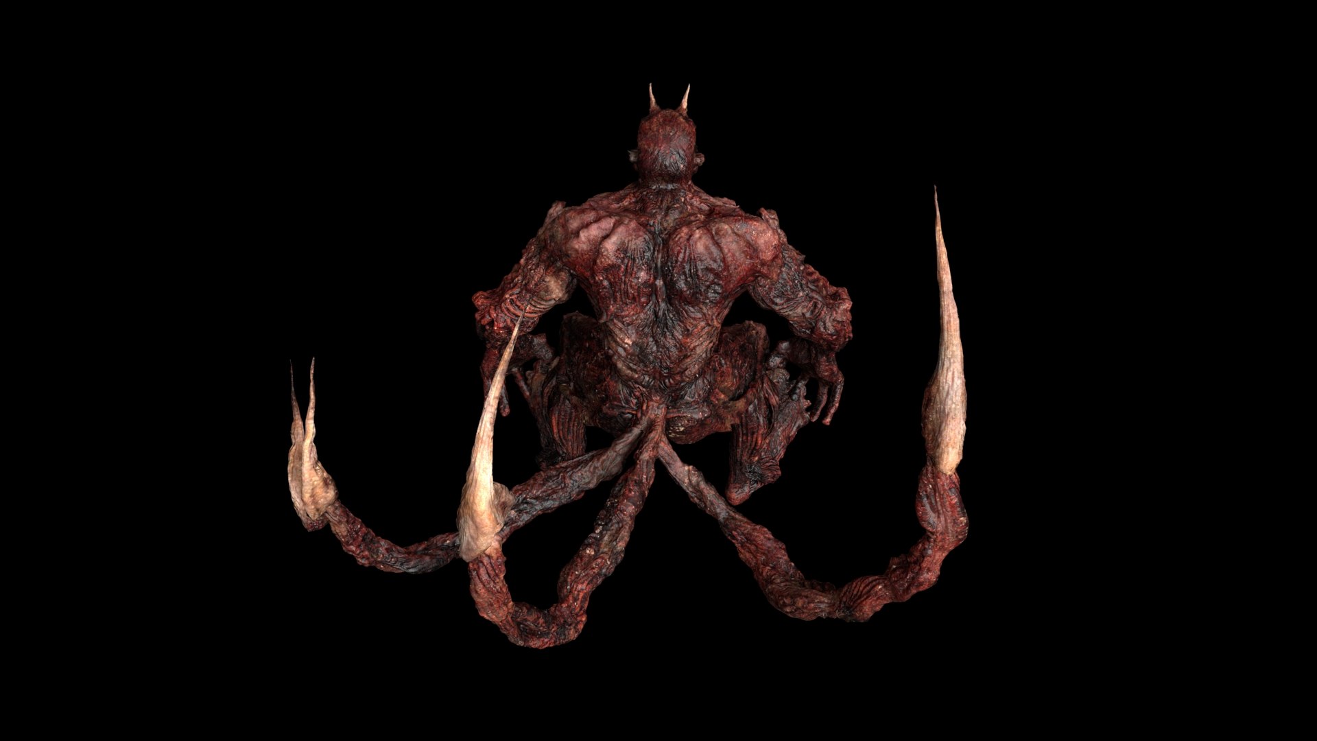 3D Red Monster Creature Model - TurboSquid 1785186