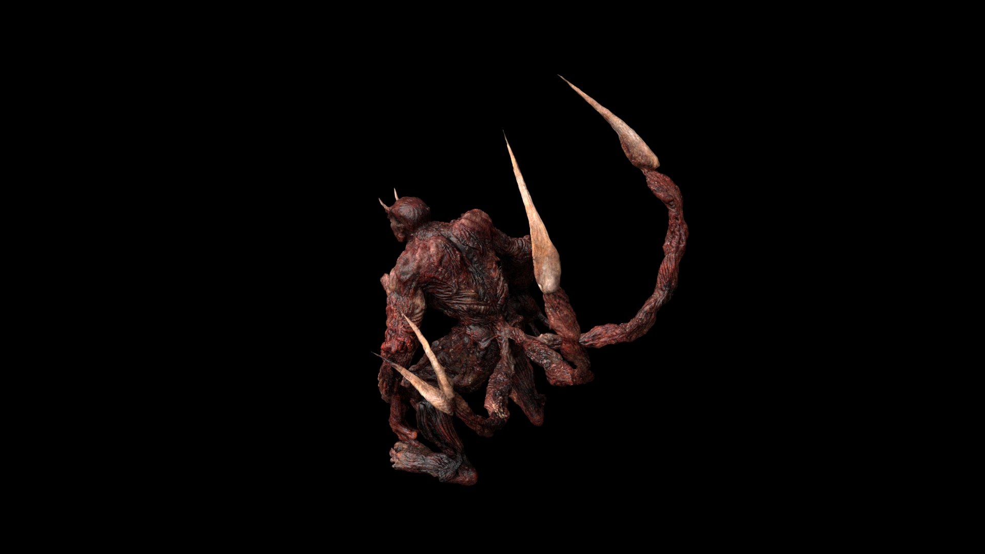 3D Red Monster Creature Model - TurboSquid 1785186
