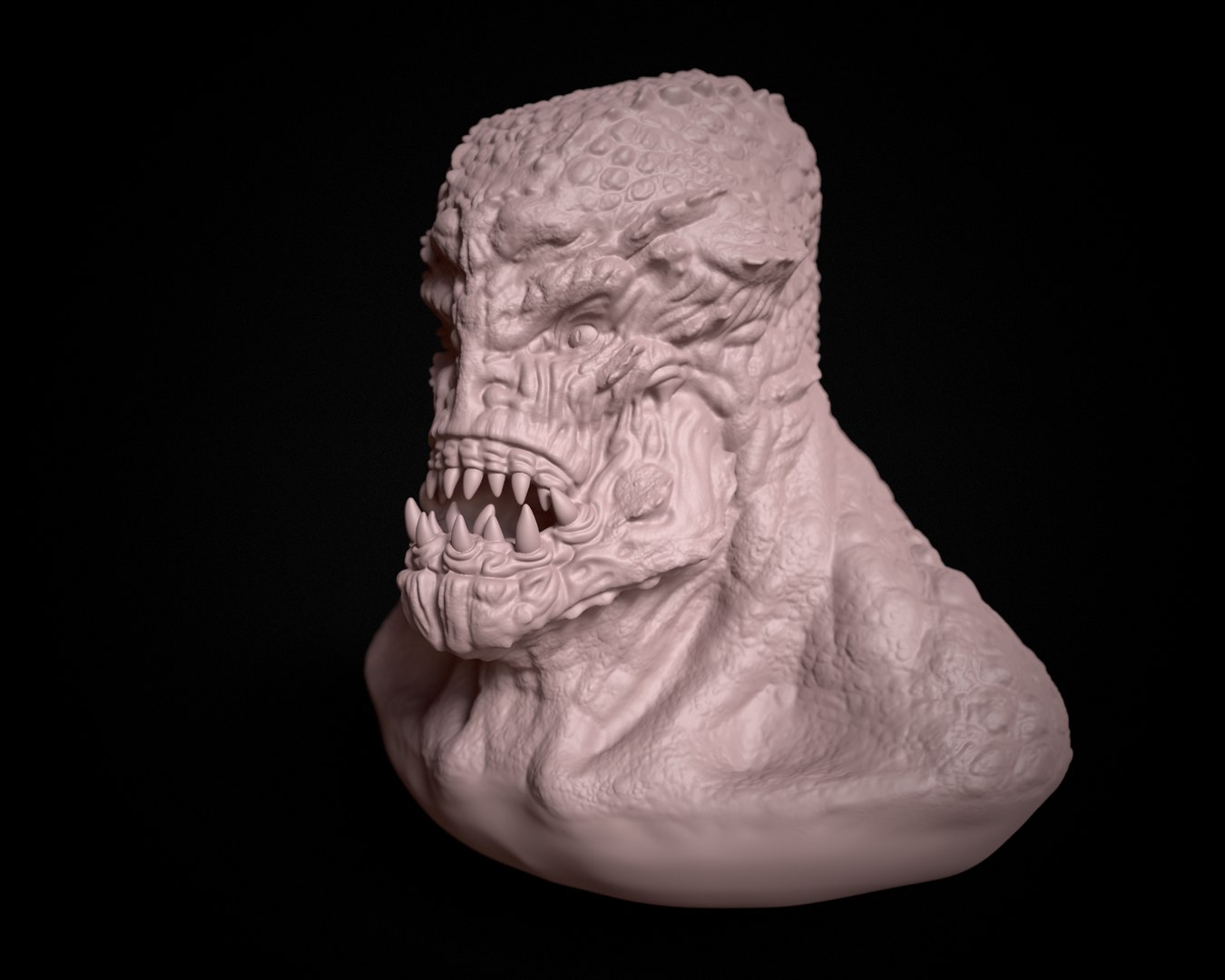 Bust Of An Alien Reigo Model - TurboSquid 1985068