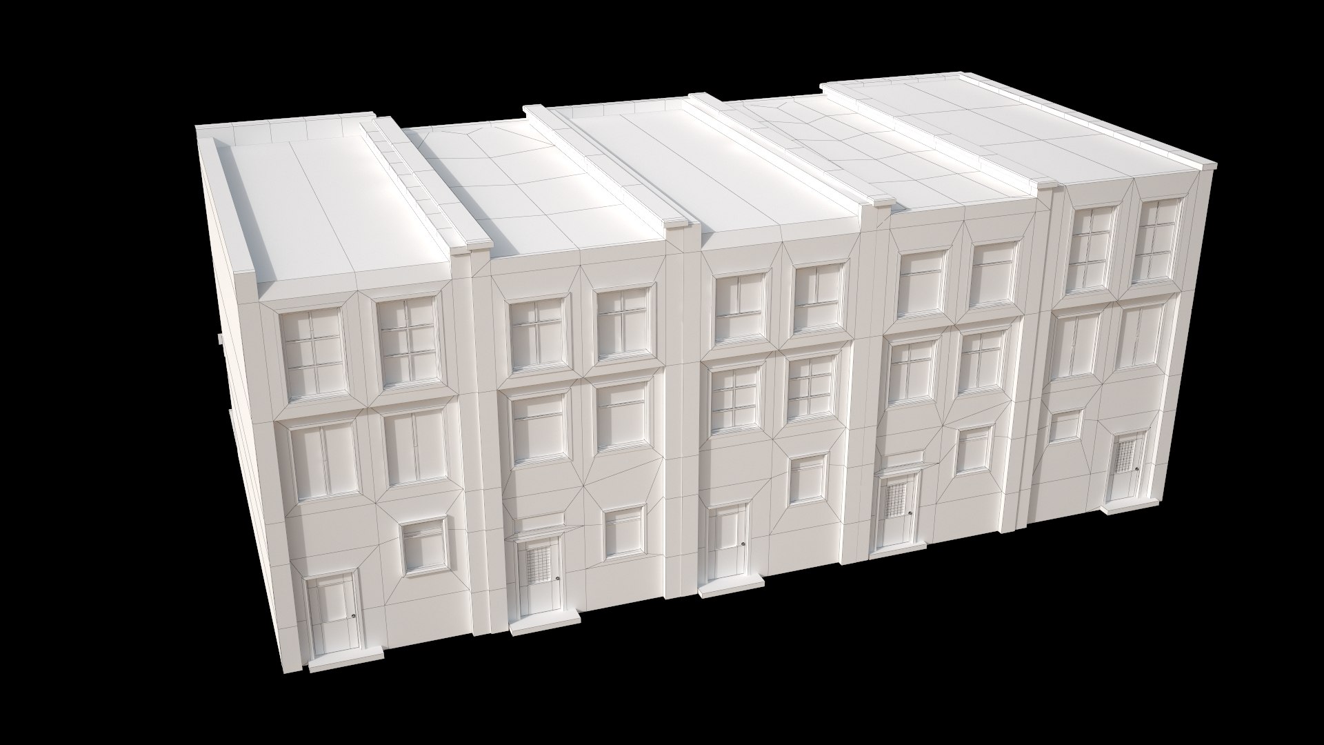 Town House Color 3D Model - TurboSquid 1579789