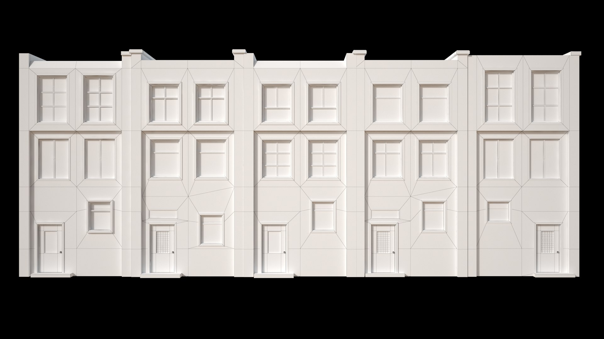 Town House Color 3D Model - TurboSquid 1579789