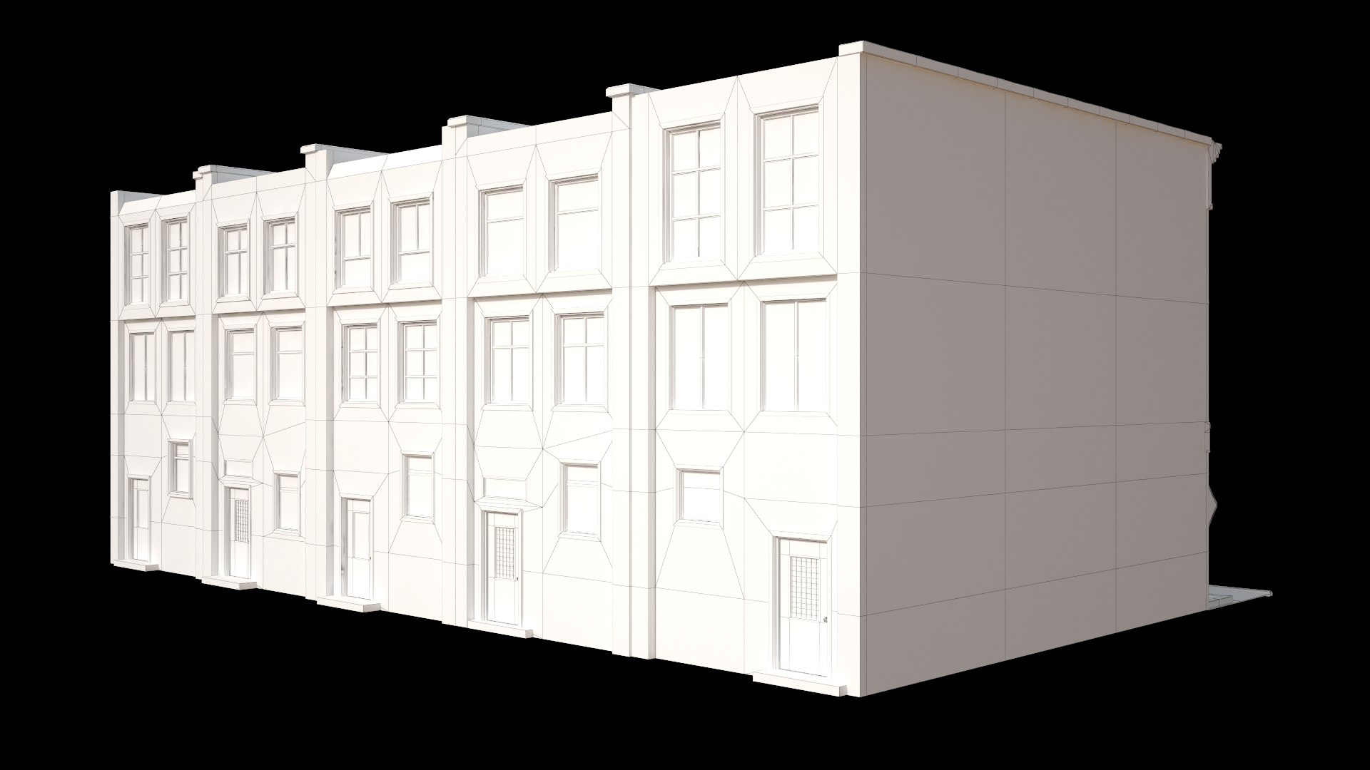 Town House Color 3D Model - TurboSquid 1579789