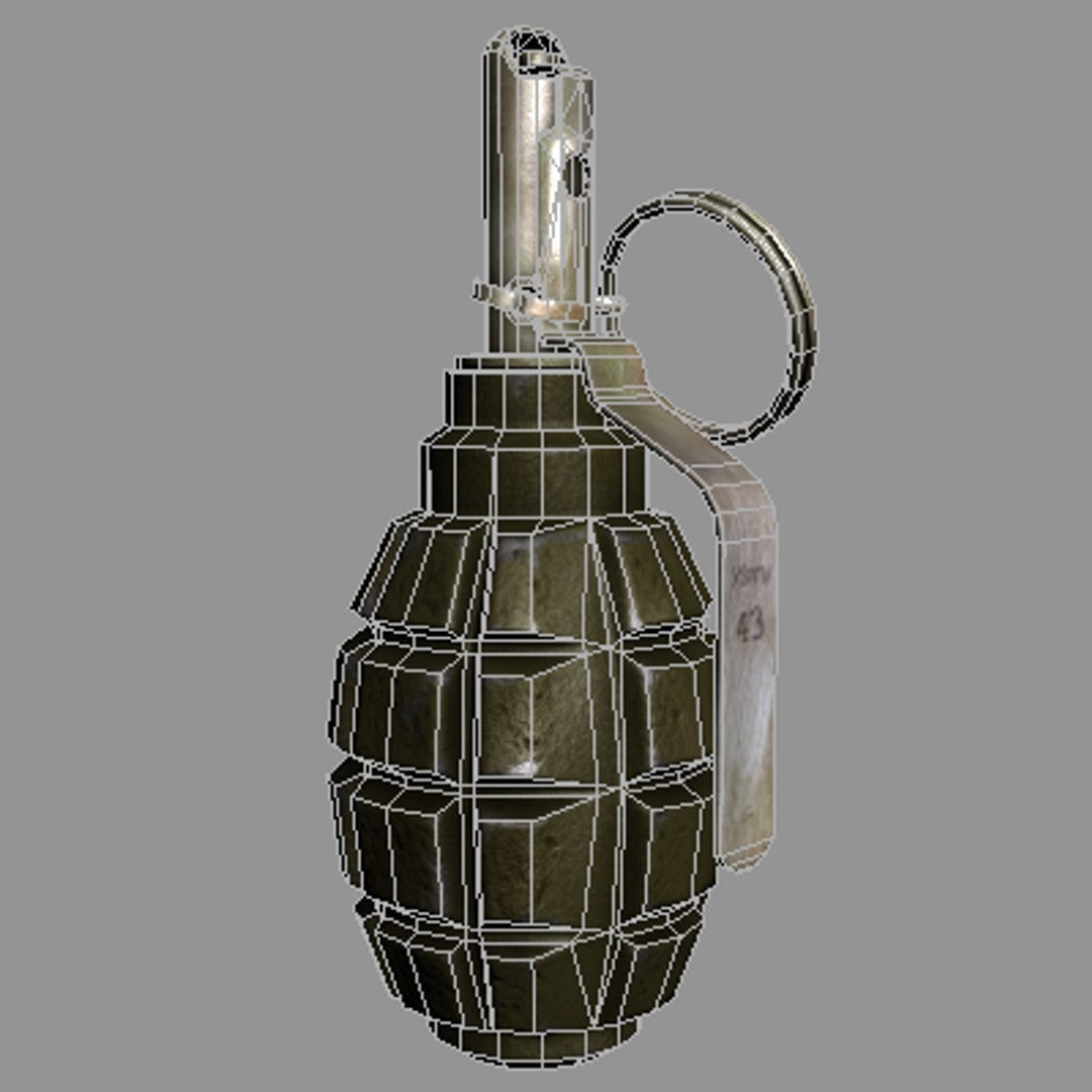 F1 Frag Grenade 3d Model
