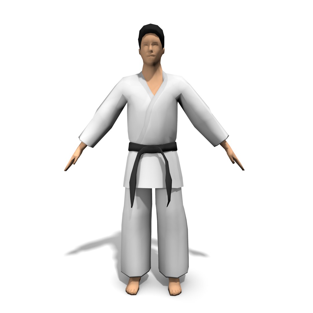 3d Model Karate Character