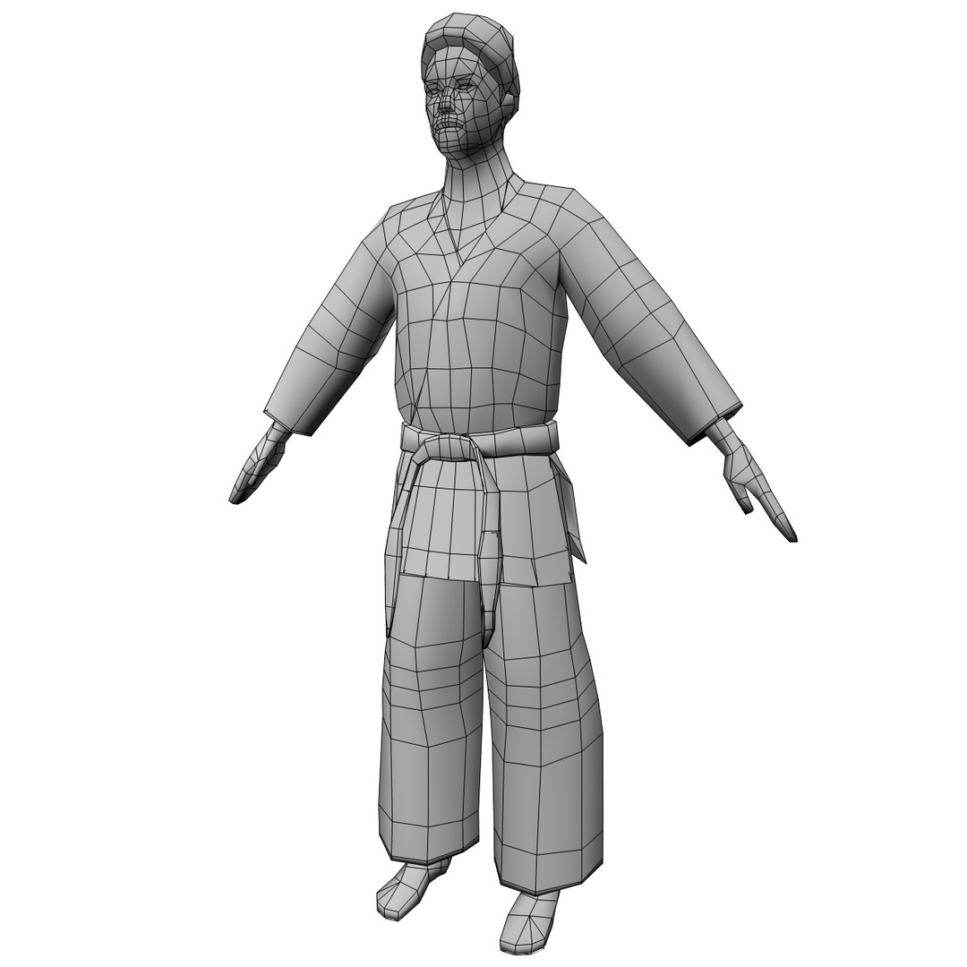 3d Model Karate Character