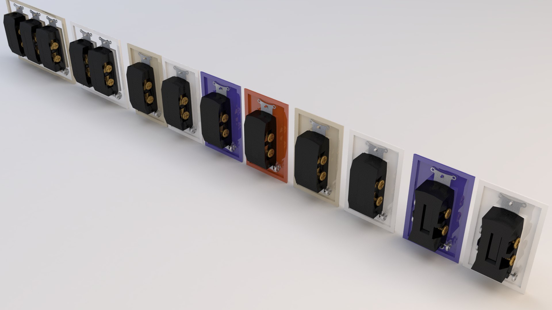 Free Wall Fixtures Decora Style 3D Model - TurboSquid 1270777