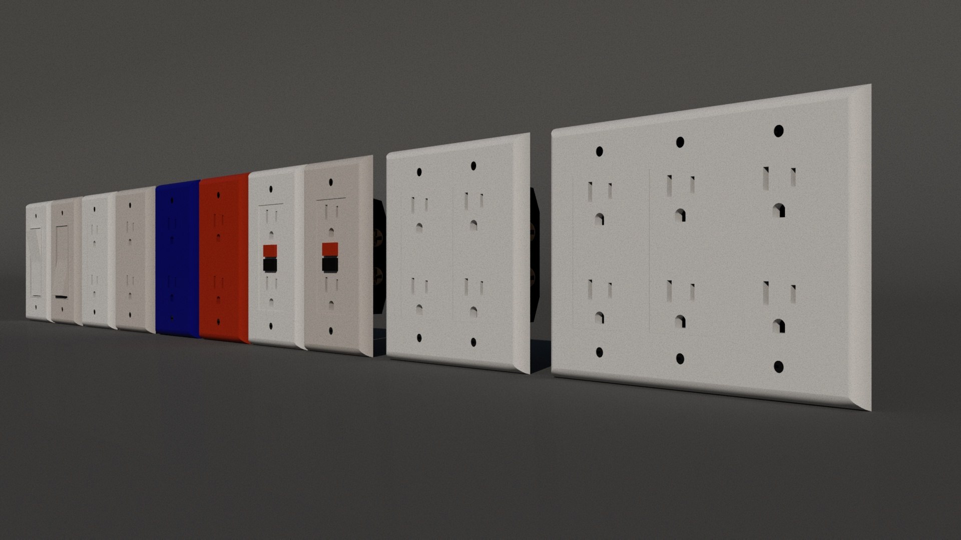 Free Wall Fixtures Decora Style 3D Model - TurboSquid 1270777