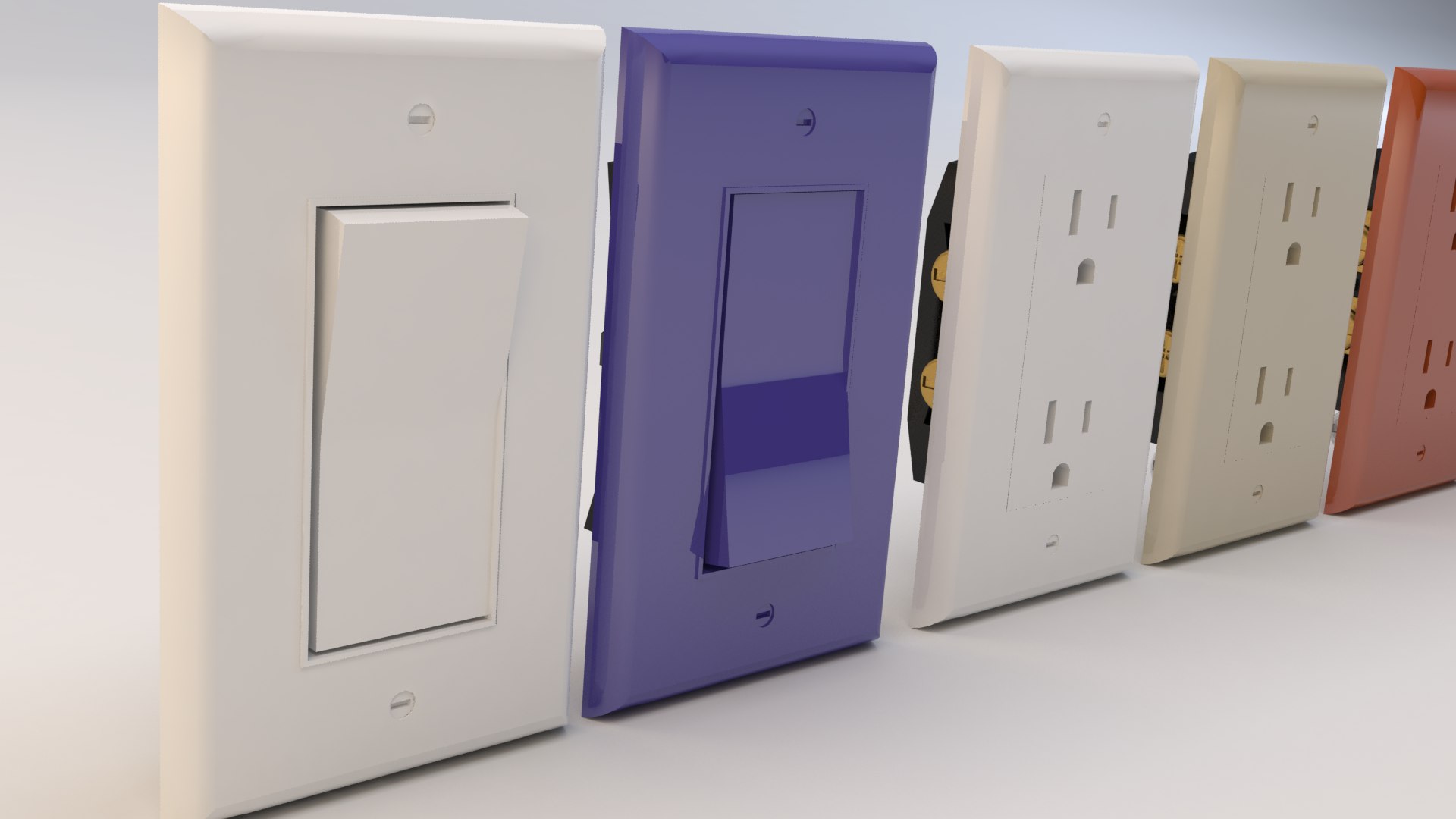 Free Wall Fixtures Decora Style 3D Model - TurboSquid 1270777