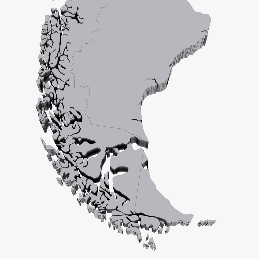 3d Model Countries Territories South America