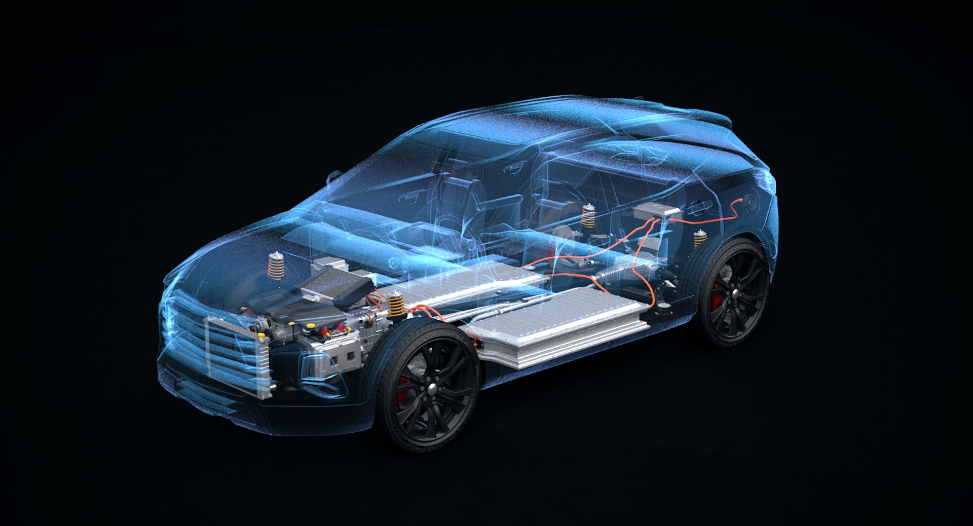 Rwd hybrid chassis 3D model - TurboSquid 1397415