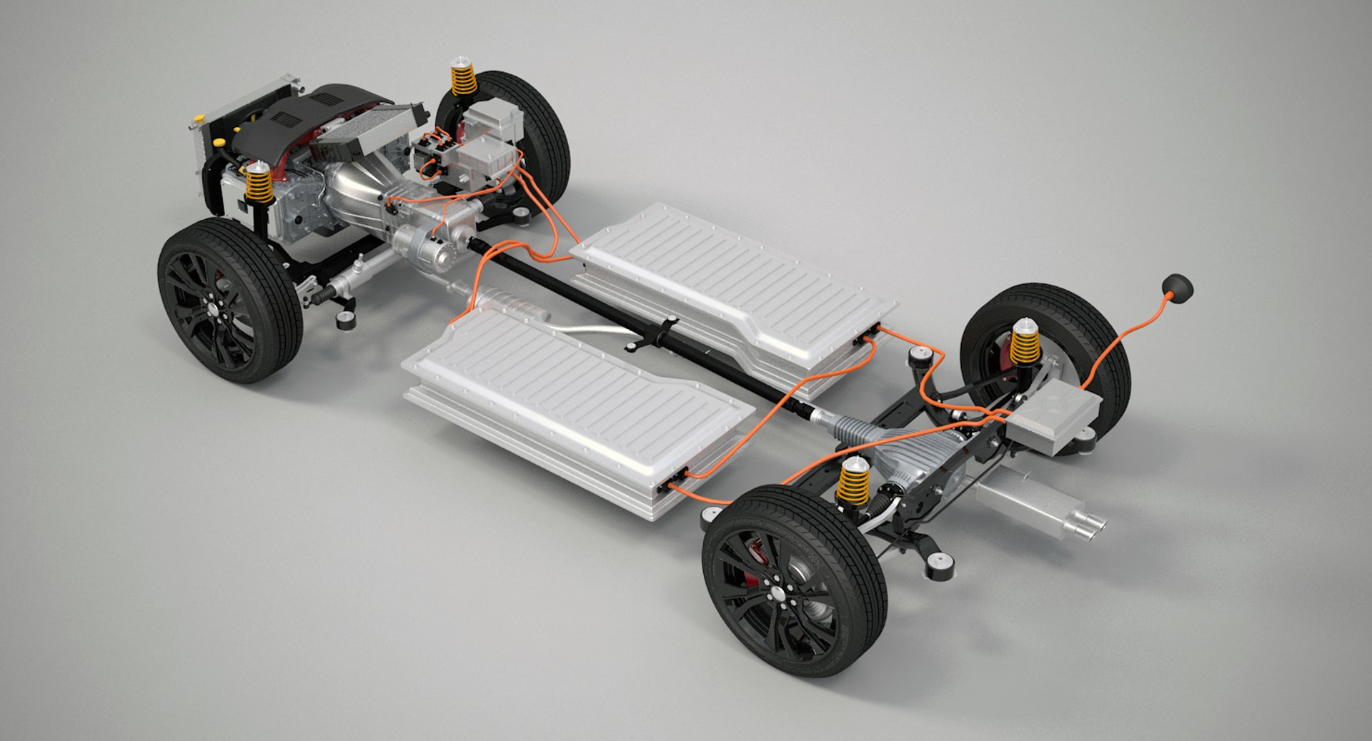 Rwd hybrid chassis 3D model - TurboSquid 1397415
