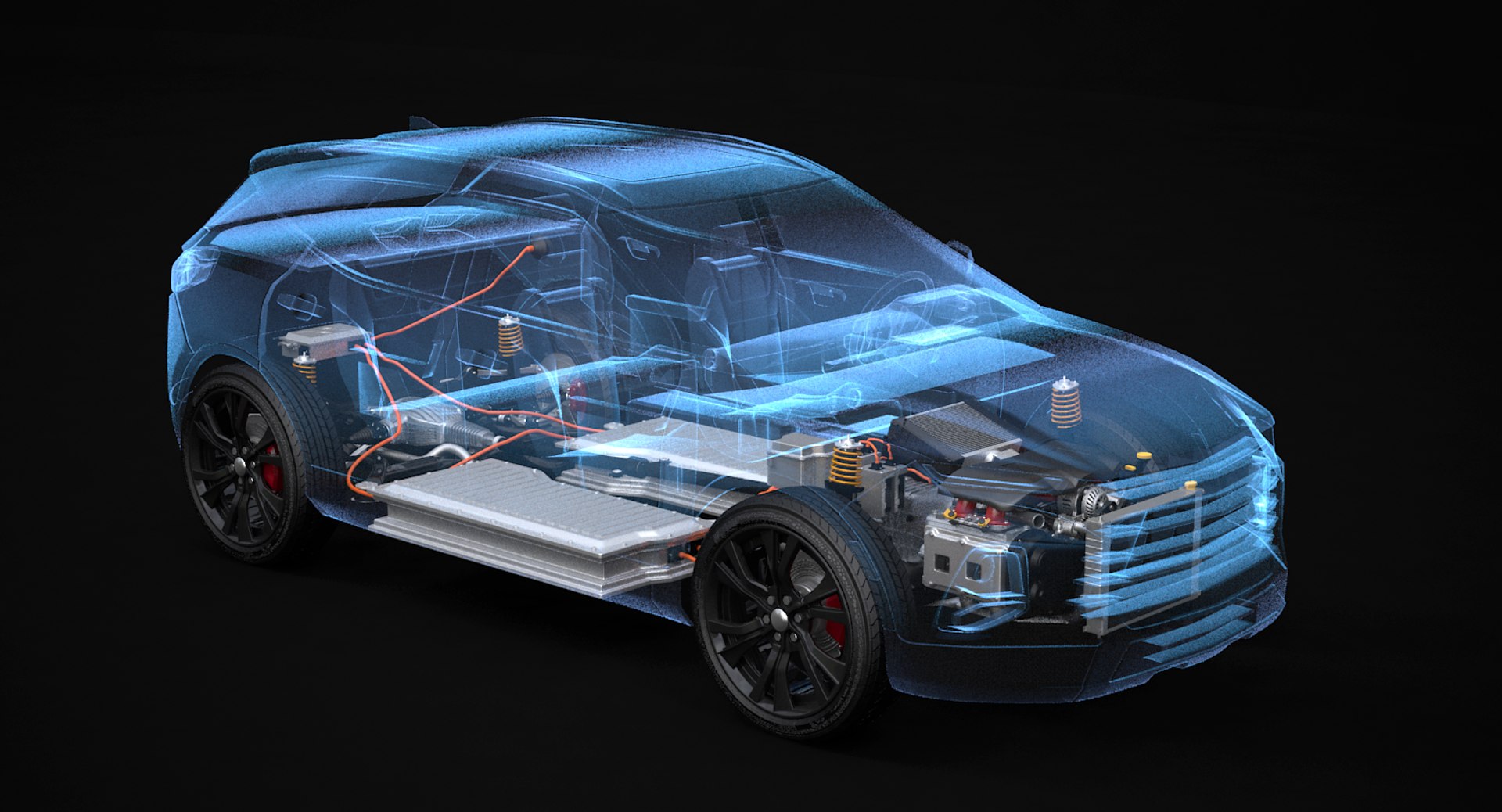 Rwd hybrid chassis 3D model - TurboSquid 1397415