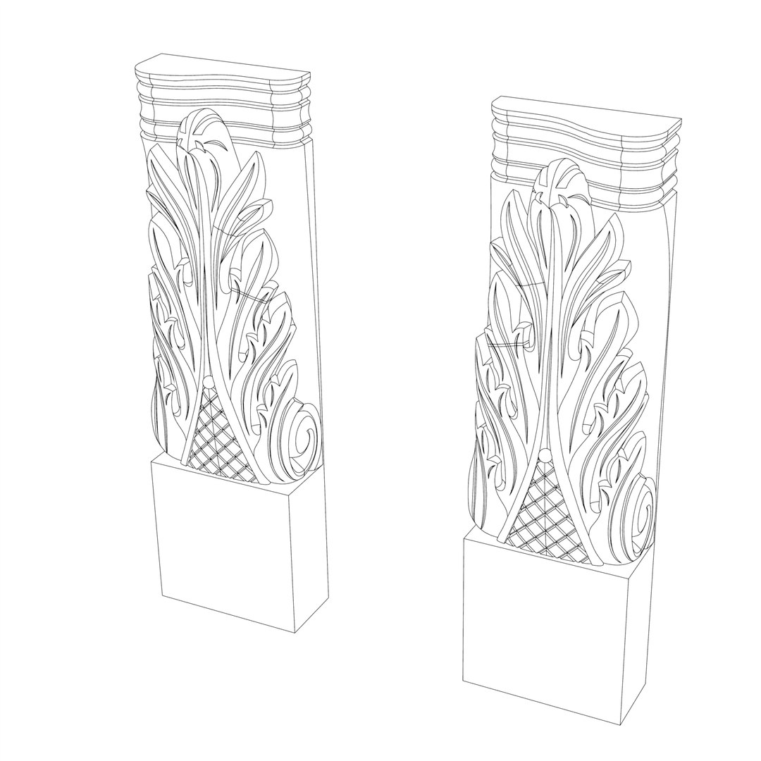 3D Plinth Column 001 - TurboSquid 1871952